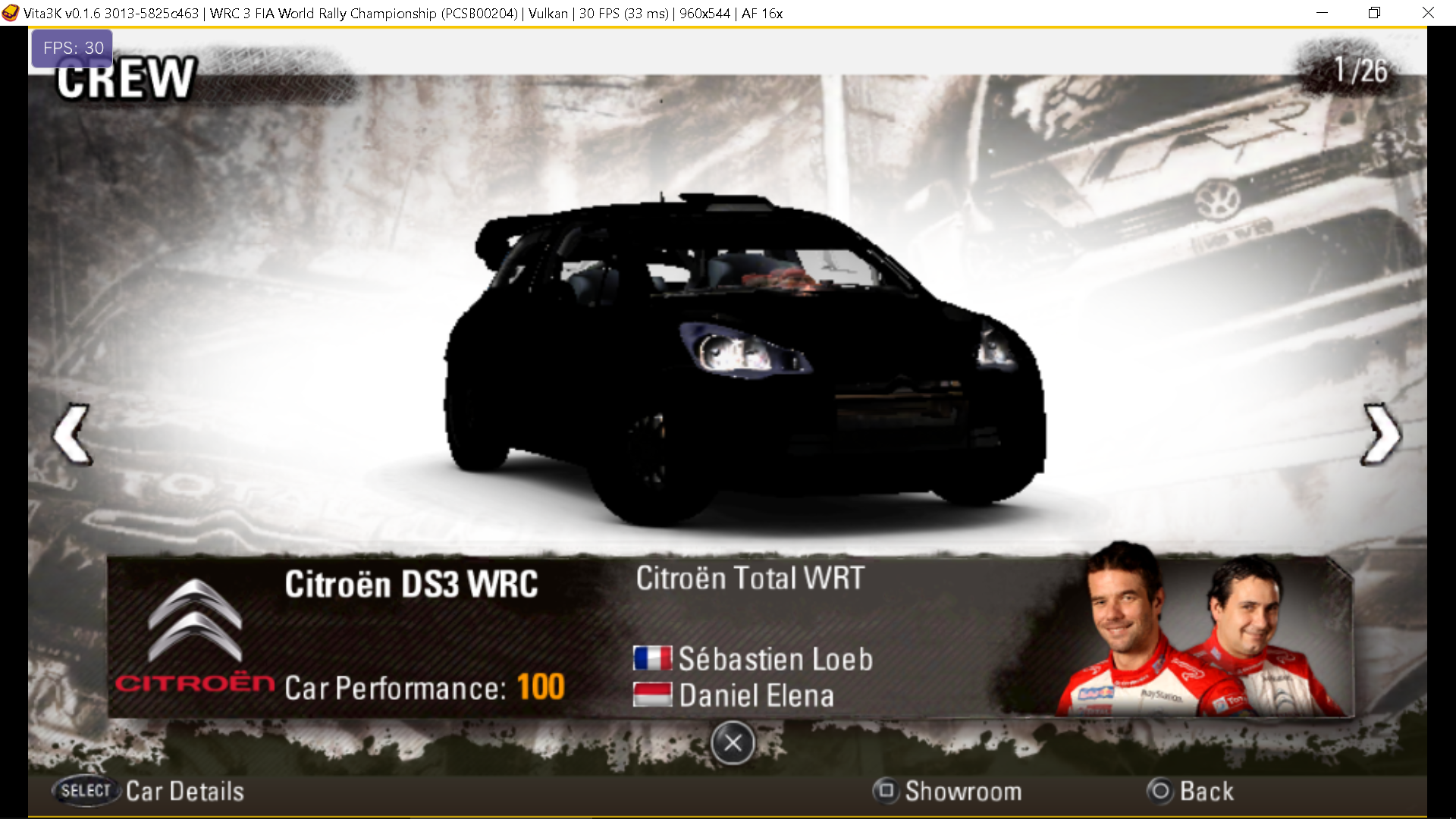WRC 3: FIA World Rally Championship [PCSB00204] · Issue #1191 · Vita3K/compatibility · GitHub