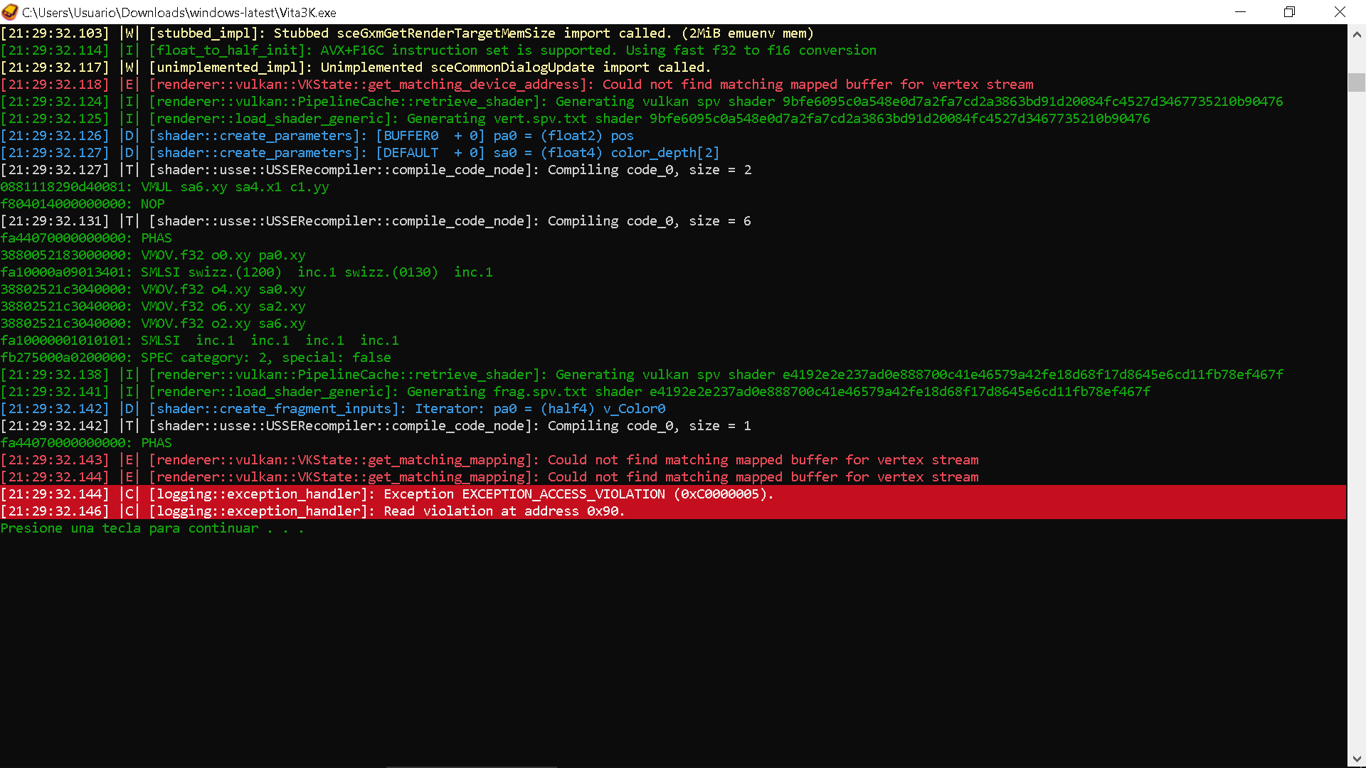 can't open Vita3K · Issue #2405 · Vita3K/Vita3K · GitHub