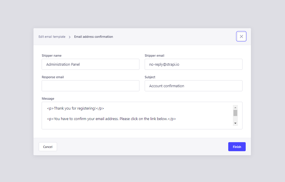 [Request]: user-permissions plugin forgot-password reset-password email configuration should be ...