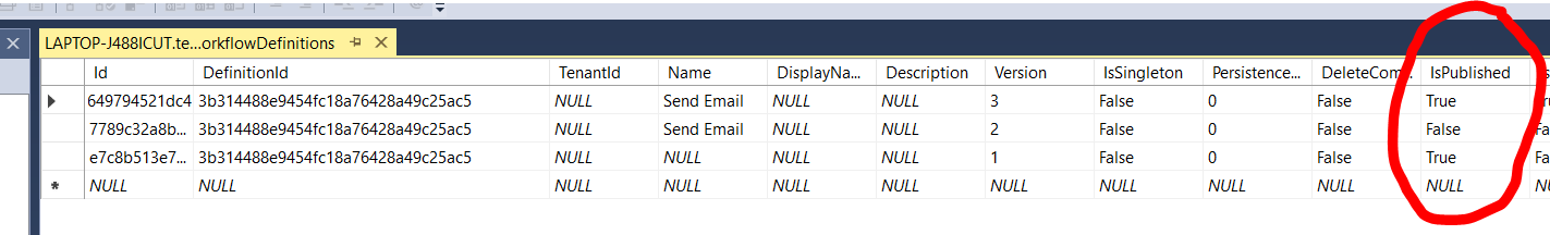 Elsa 2.1.1.463, Multiple Published versions for the same workflow ...