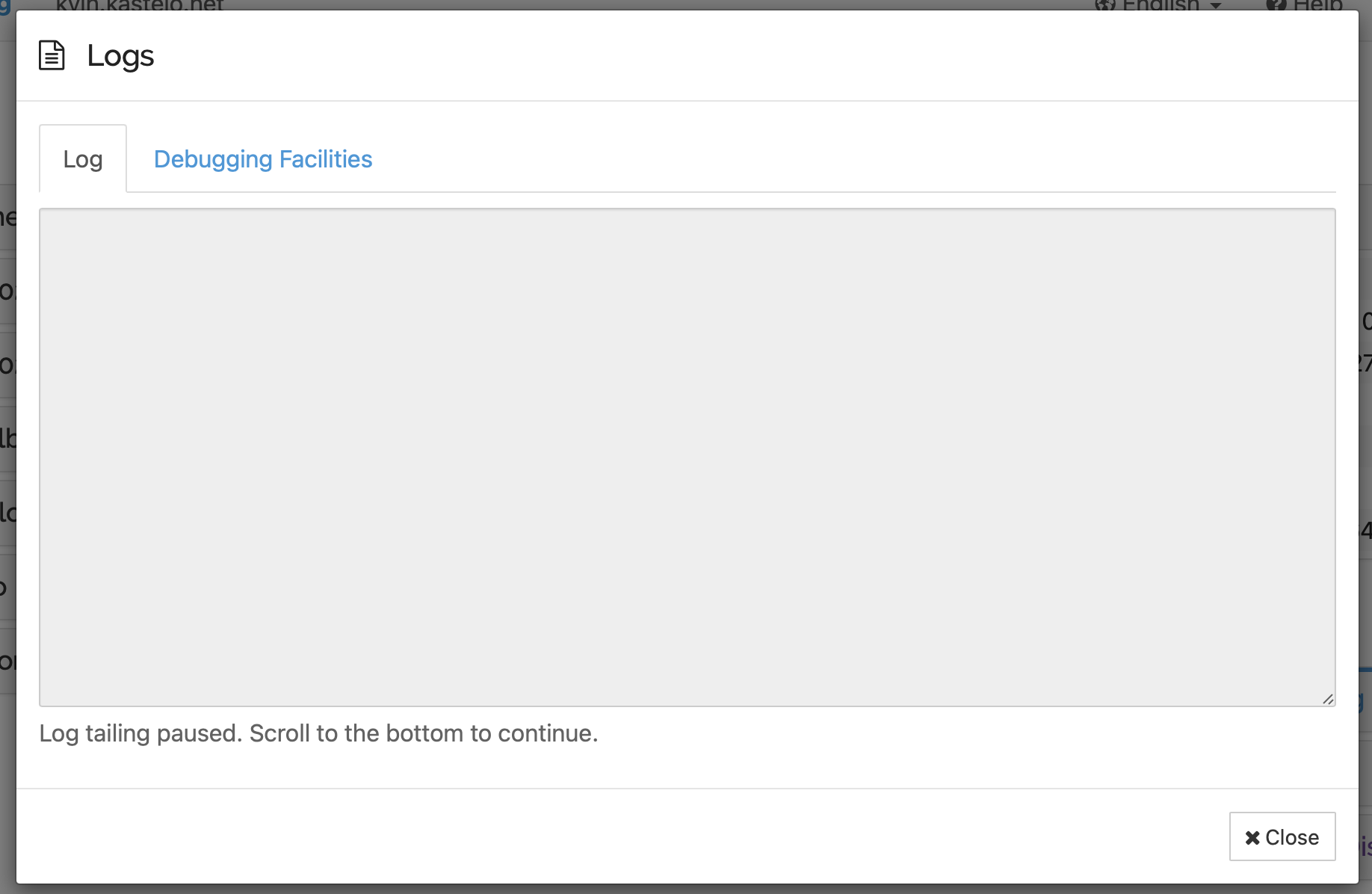 GUI log tailing is broken if closed when scrolled up · Issue #7267 · syncthing/syncthing · GitHub