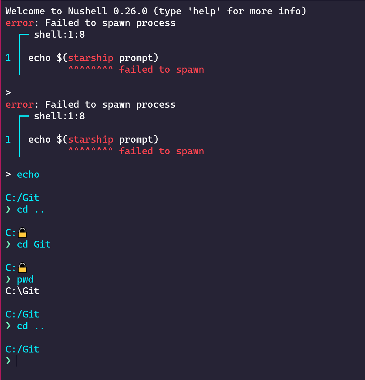 Starship process fails to spawn until a command has been run · Issue #2873 · nushell/nushell ...