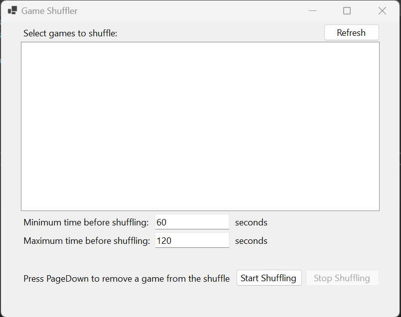 GitHub - sesouthall/PCGameShuffler