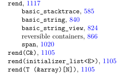 Index of library names has cbegin(const C&) and cend(const C&) · Issue #5895 · cplusplus/draft ...