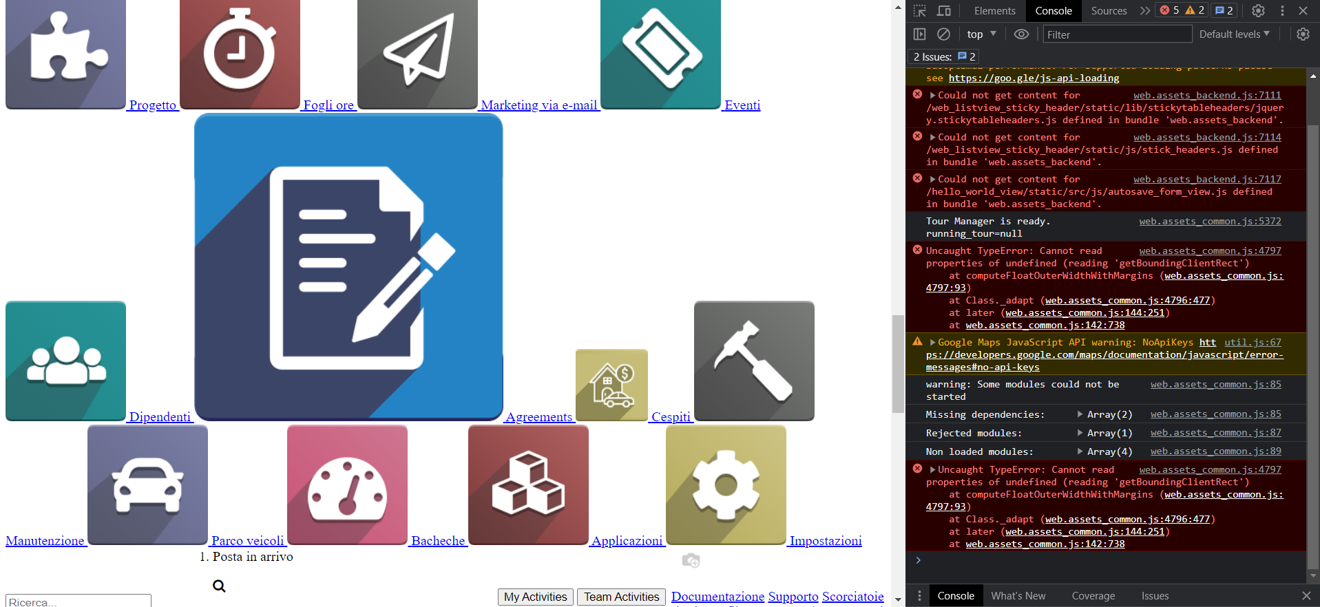 After deleting a module, I see filestore errors trying to load unexisting css and js files ...