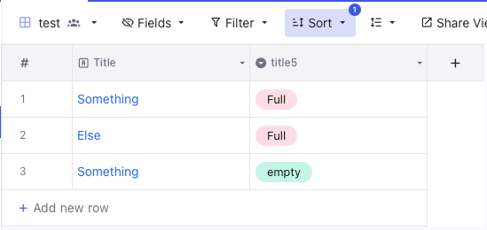 🐛 Bug: Data display issue when sorting lines with empty fields · Issue #5104 · nocodb/nocodb ...