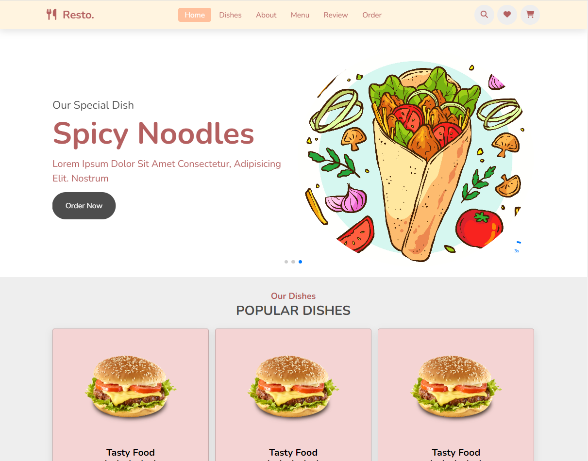 GitHub - fancybrackets/Responsive-Food-Order-Website: Responsive food ...