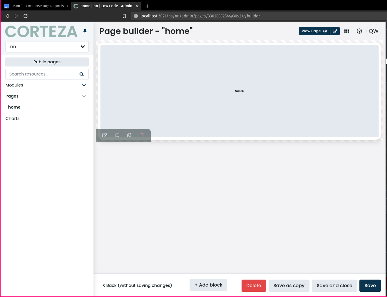Namespace navigation can get deleted when resizing the screen · Issue #1017 · cortezaproject ...