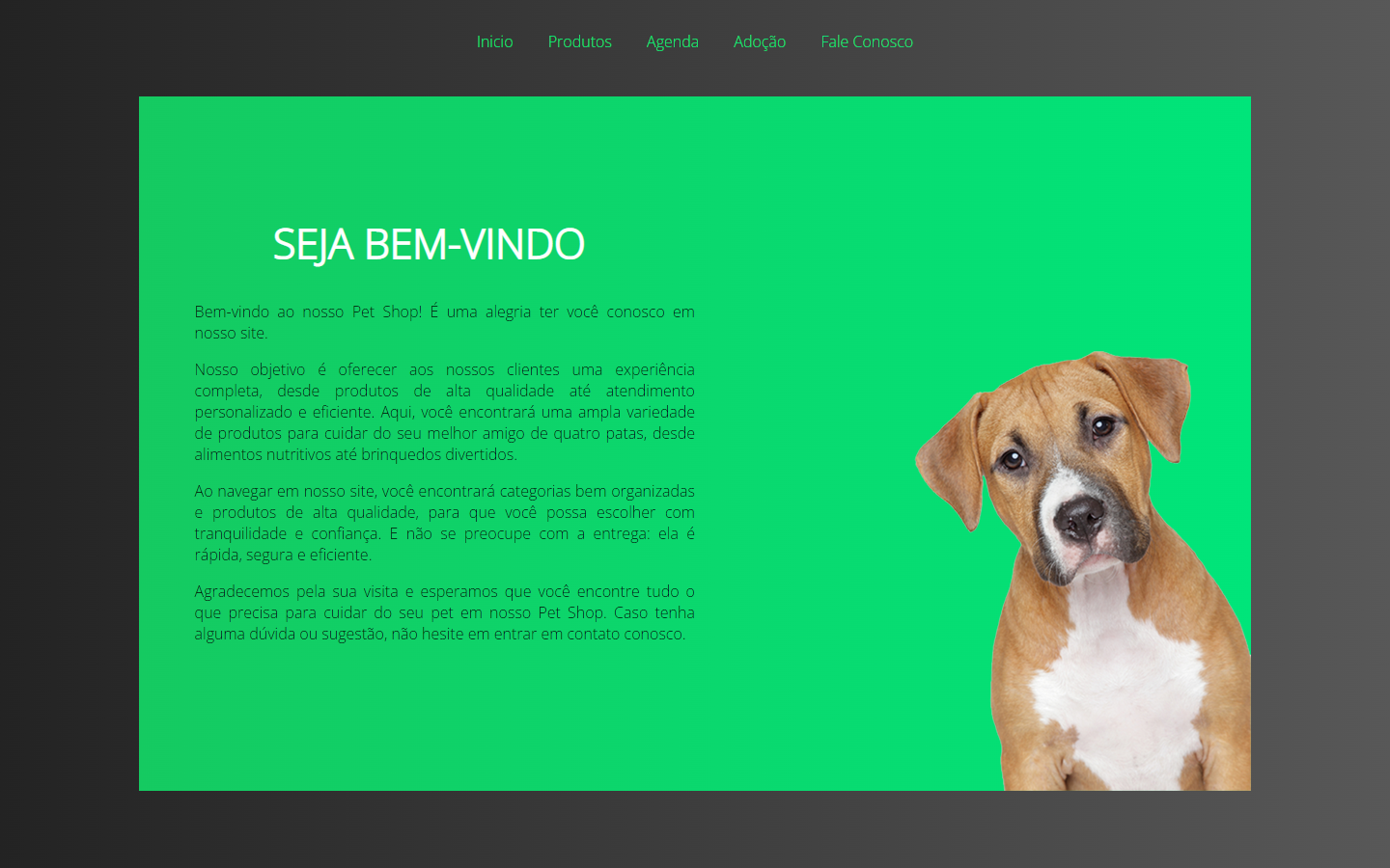 GitHub - Ismael-Oficial/Pet-Shop: PET SHOP