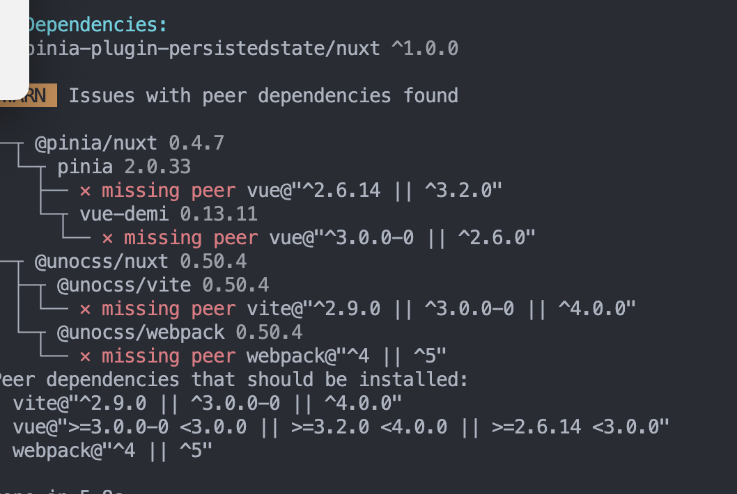 nuxt3缺少vite,webpack依赖，有影响么？ · Issue #2333 · unocss/unocss · GitHub