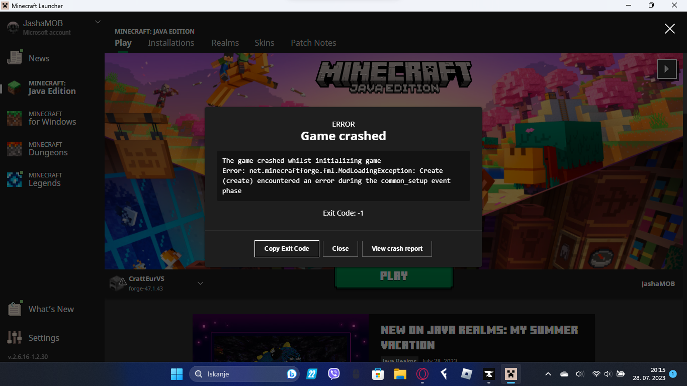 My Game Crashes To Launcher. · Issue #5235 · Creators-of-Create/Create ...