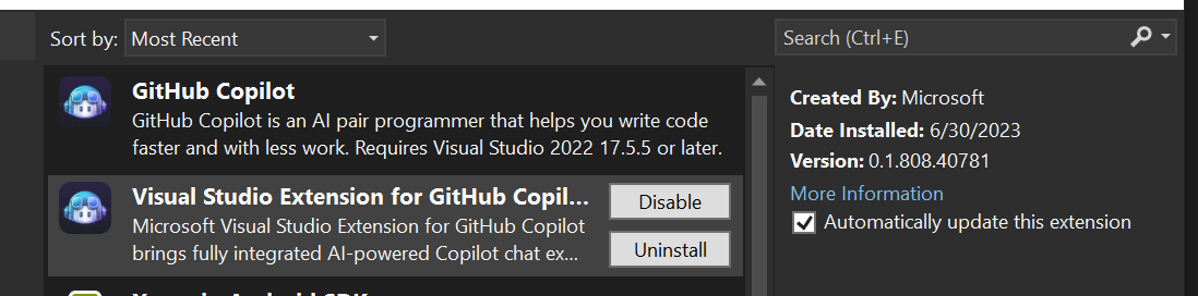 Wrong visualization copilot chat - Visual Studio Community 2022 ...