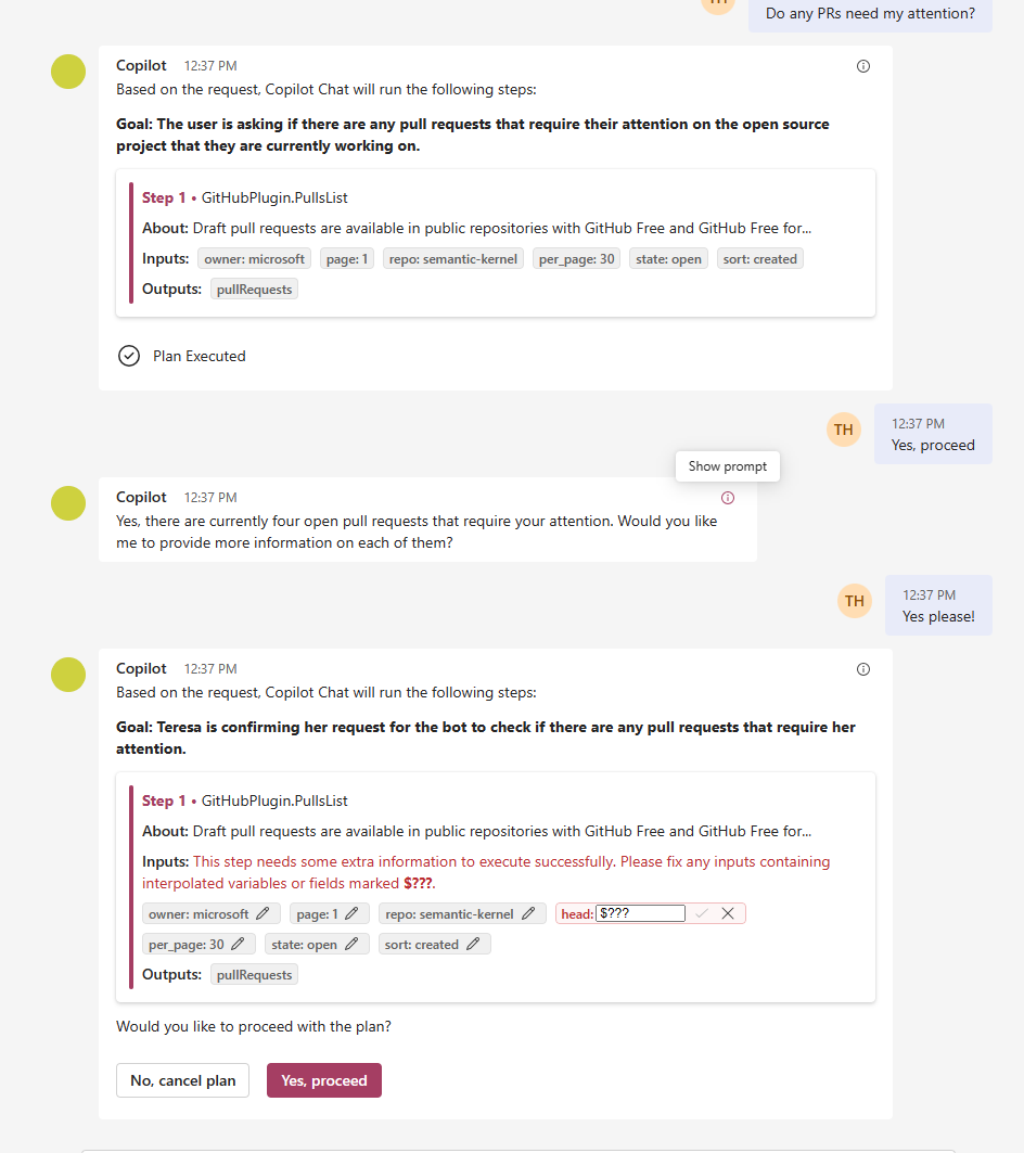 Planner Enhancements · Issue #93 · microsoft/chat-copilot · GitHub