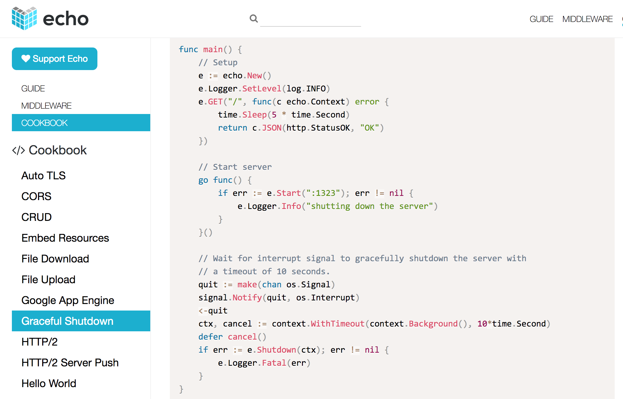 Cannot found Shutdown method in v3.2.1 followed by "Graceful Shutdown" cookbook. · Issue #1025 ...
