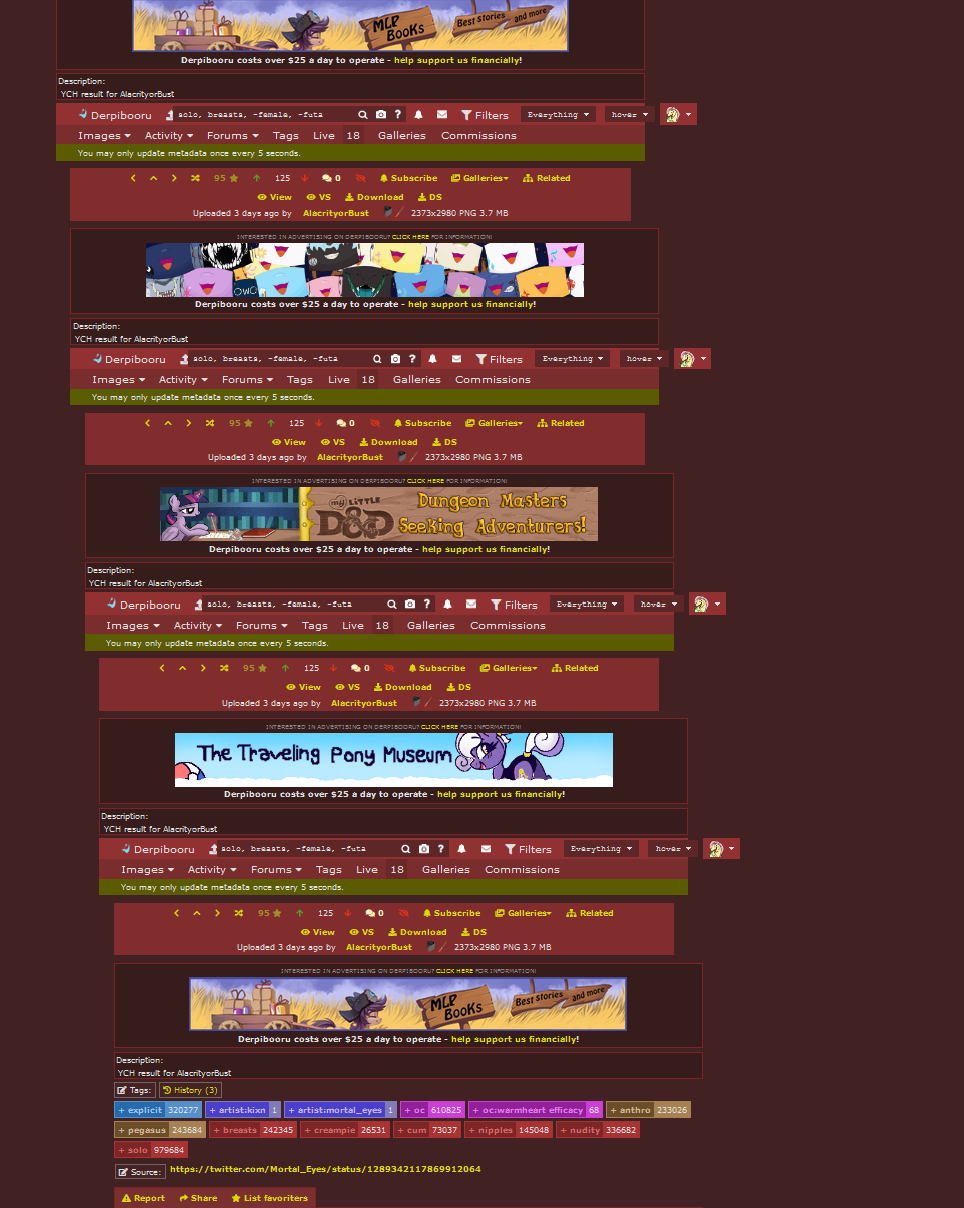 Rate Limiting Error On Tag Edits Cause Page To Nest Weirdly · Issue 169 · Derpibooruphilomena 