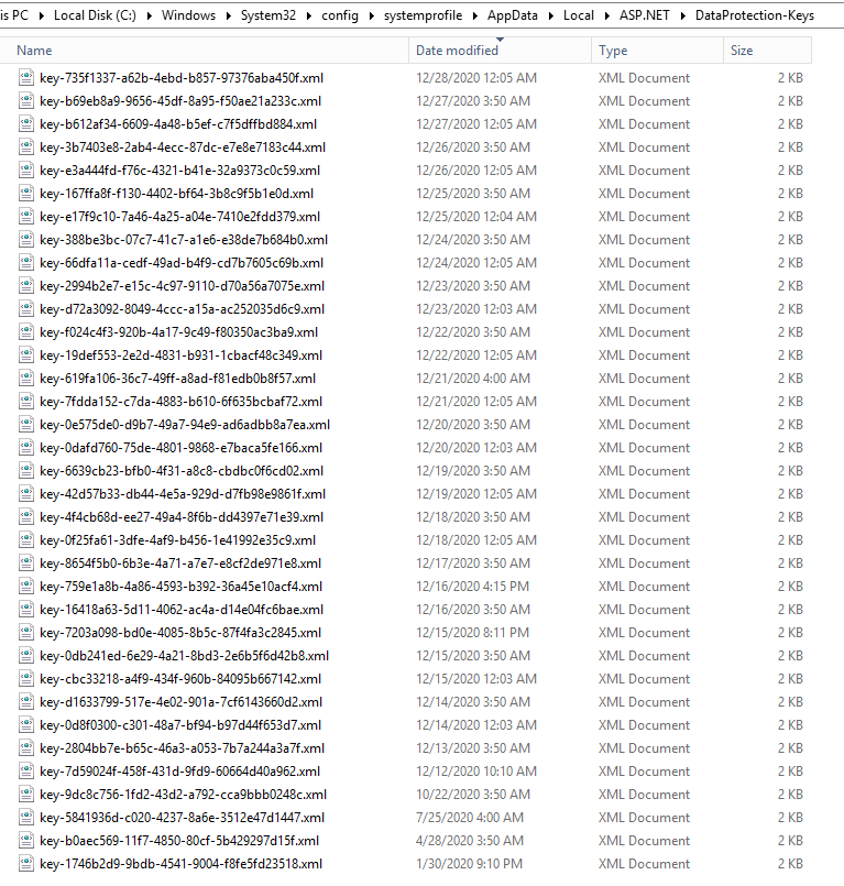 DpapiXmlDecryptor - An exception occurred while trying to decrypt the element. · Issue #29128 ...