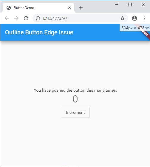 [web] OutlineButton borders disappear with resolution changes · Issue #49287 · flutter/flutter ...