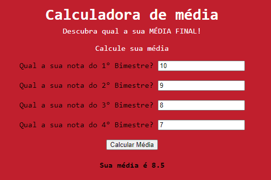 GitHub - duda-silvaa/Calcular-media-final: Calculadora de média