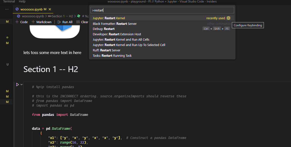 Add "Restart and run all" command · Issue #9242 · microsoft/vscode-jupyter · GitHub