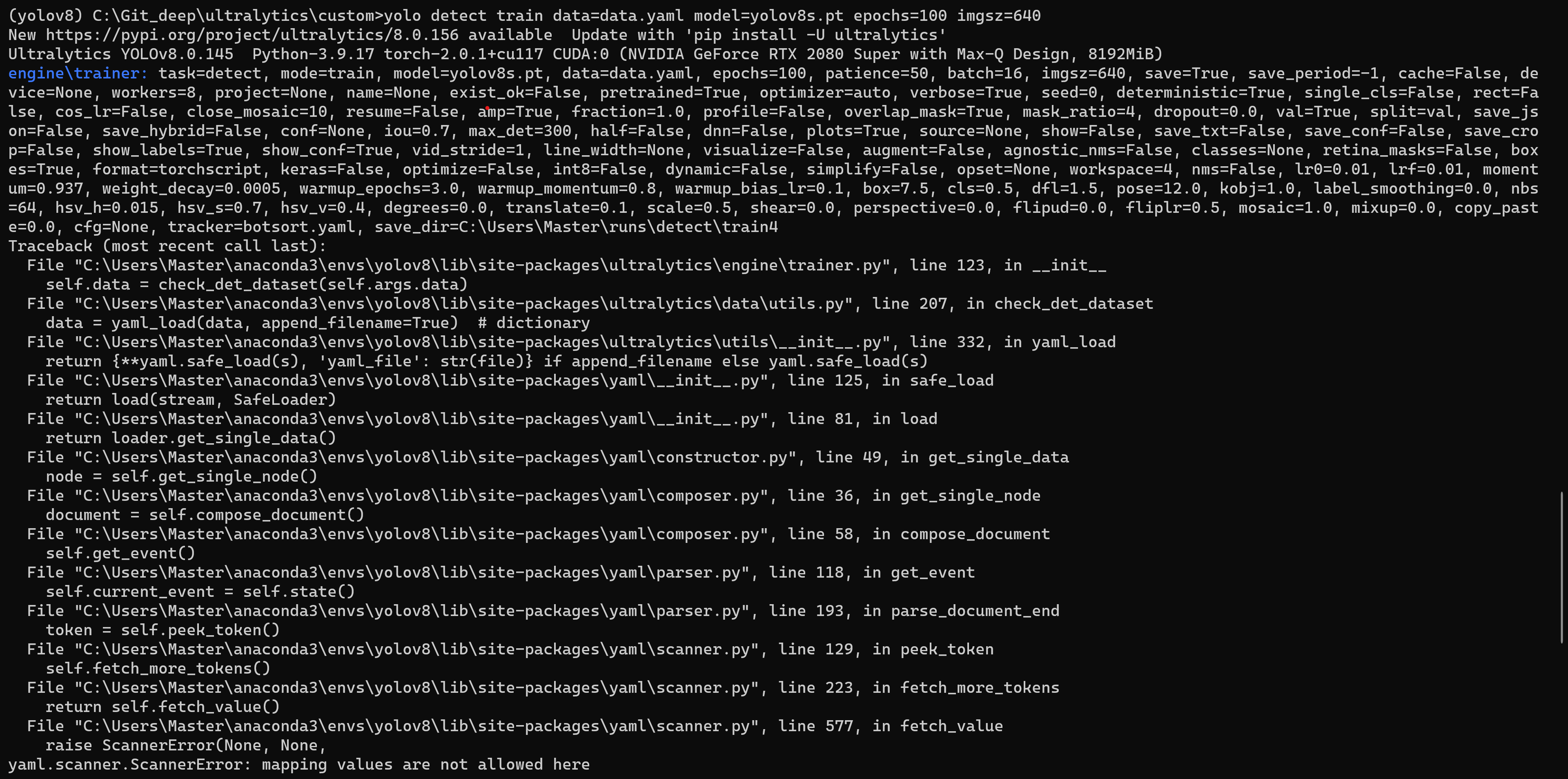 error when custom data train · Issue #4412 · ultralytics/ultralytics · GitHub