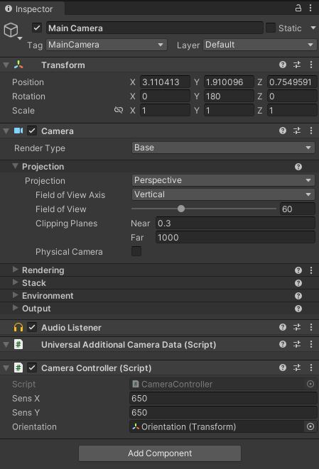 GitHub - Equipe-CyberPAC/camera_controller: Unity 3D first person camera controller