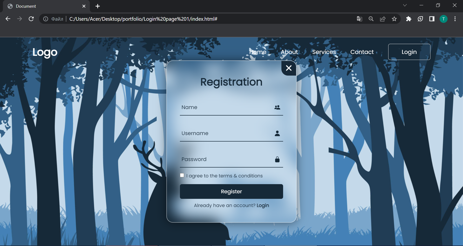 GitHub - OmonovSardorbek/Login-page-1: Login page 1