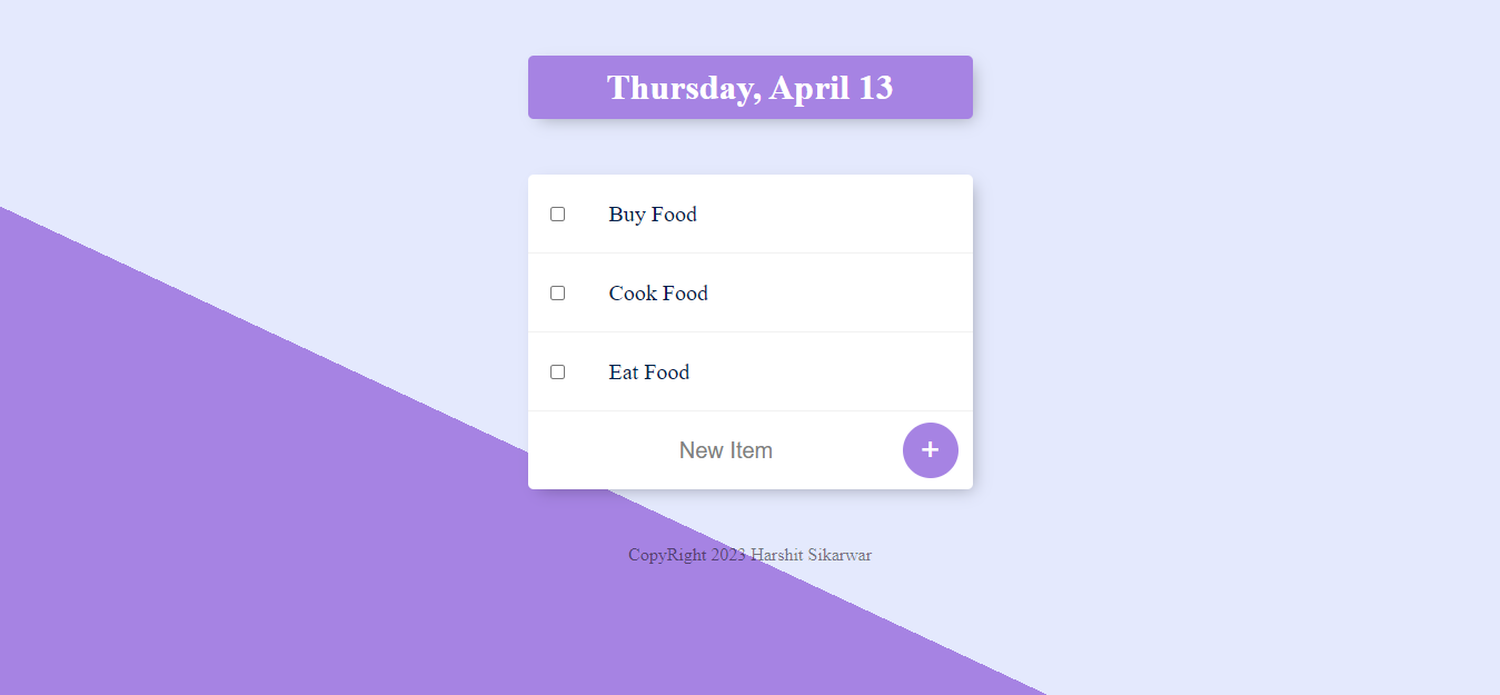 GitHub - Harshit-here19/ToDo-List: ToDo list application based on NodeJs and Express