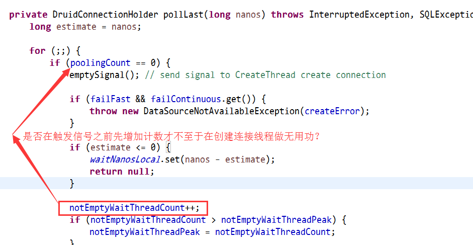 debug 代码时空闲一分钟后重新获取数据库连接会发生错误 get connection timeout retry : 1 · Issue #2482 · alibaba/druid ...
