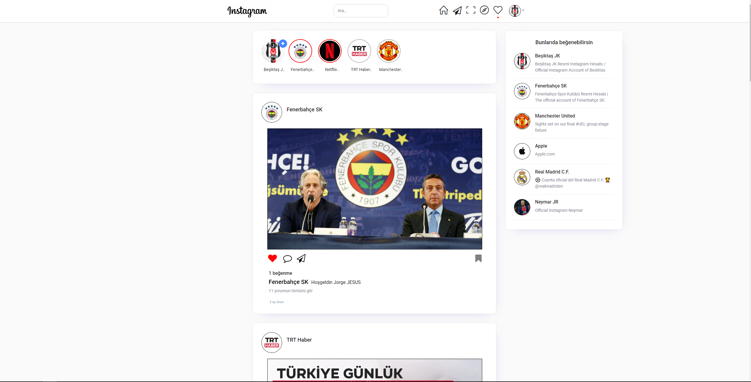Github Suleymanselvi Instagram Clone