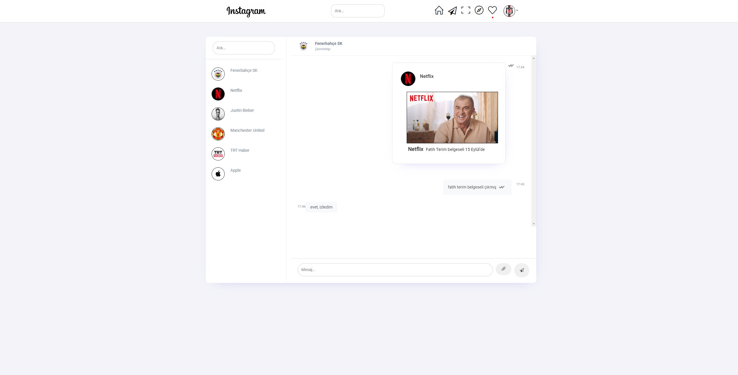 Github Suleymanselvi Instagram Clone