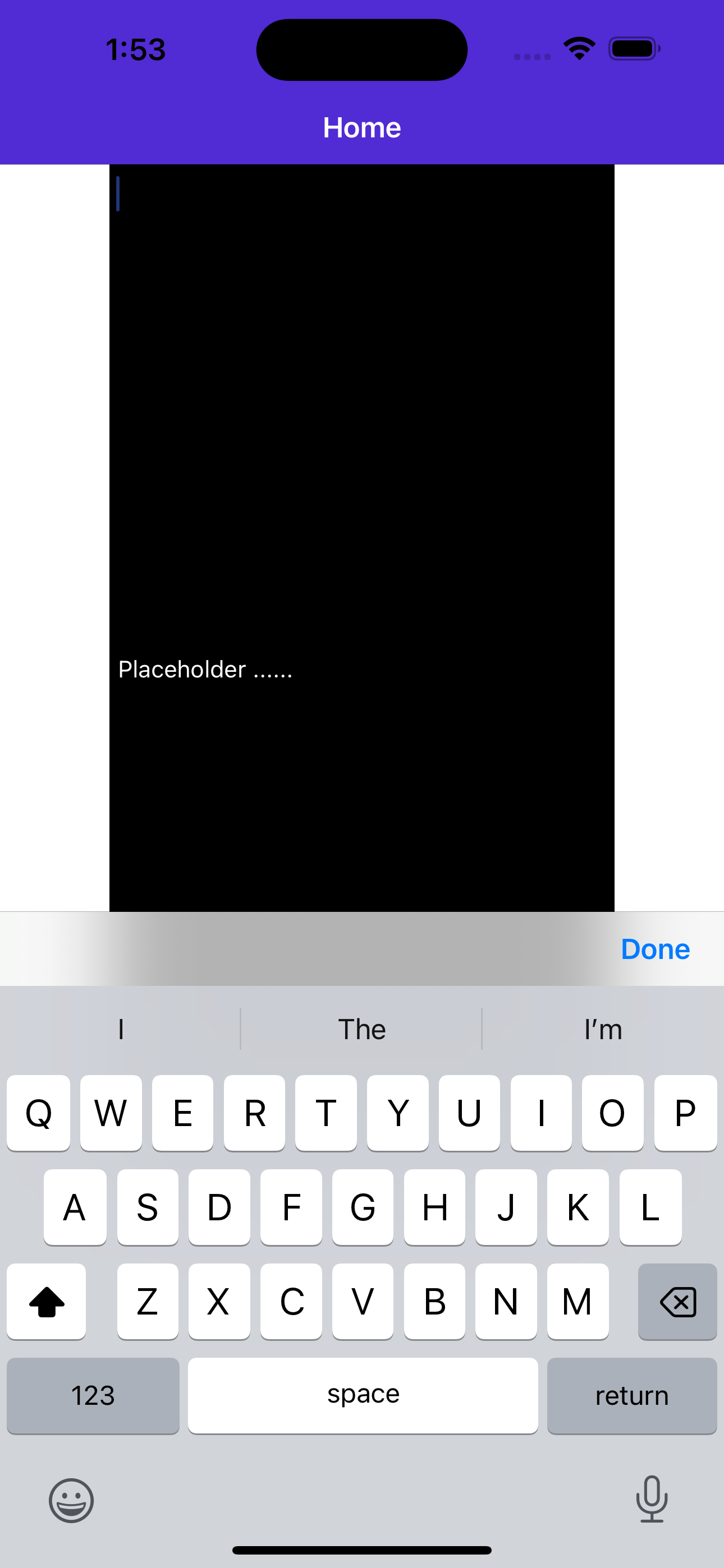 [iOS, Mac] The editor placeholder can't able to changed, It's default ...