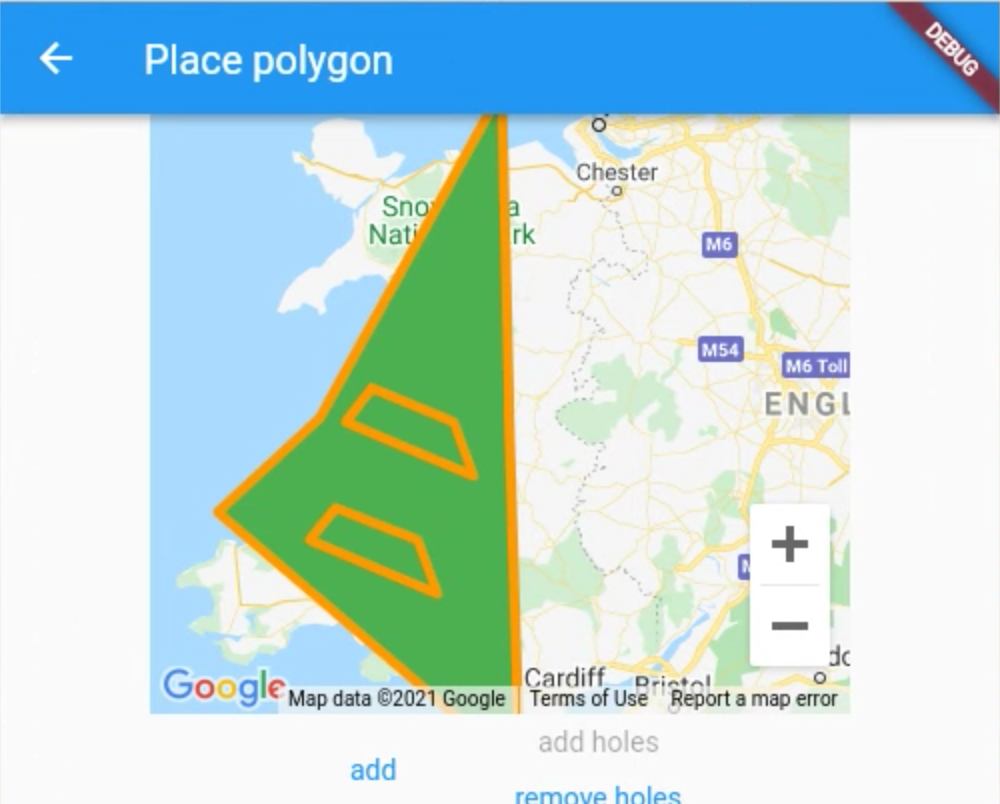 [google_maps_flutter_web] Holes in Polygons not rendered correctly in example app. · Issue ...