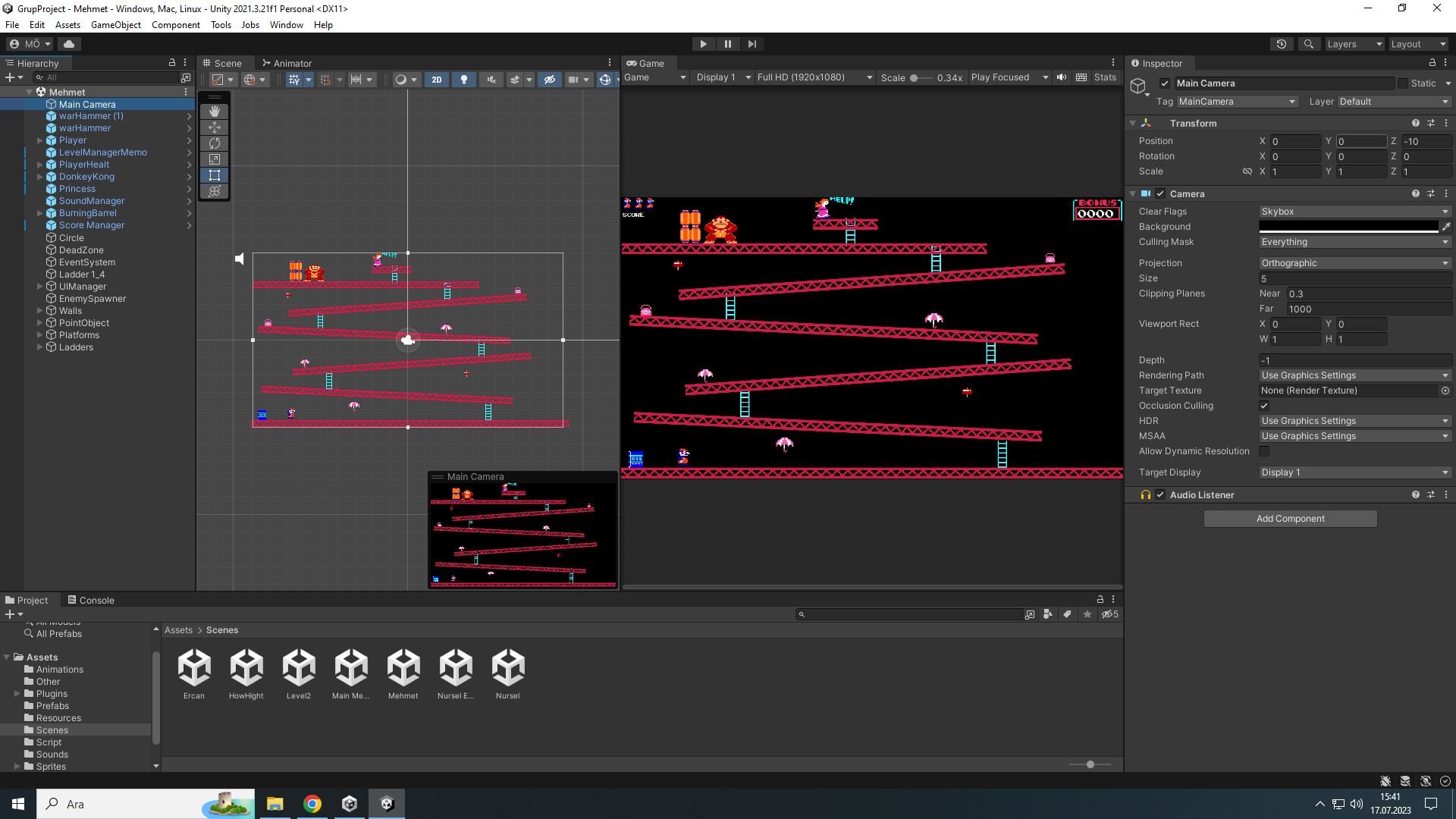 GitHub - nurselzengin/DonkeyKong-Clone