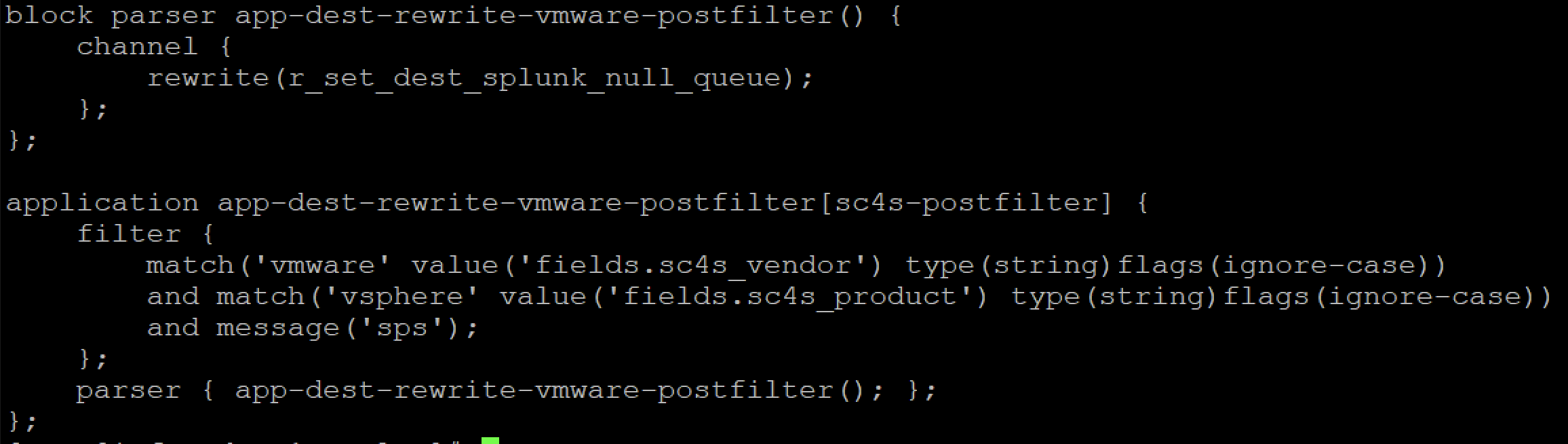 Vendor parser not working. · Issue #1896 · splunk/splunk-connect-for-syslog · GitHub