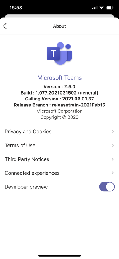 Pinned Custom Teams App from App Store is Visible in Mobile Teams App ...