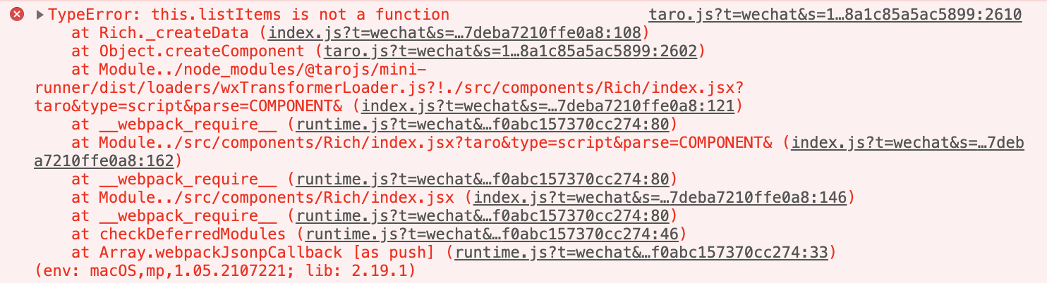 Taro 2.2.7 ReferenceError: is not defined · Issue #10059 · NervJS/taro · GitHub