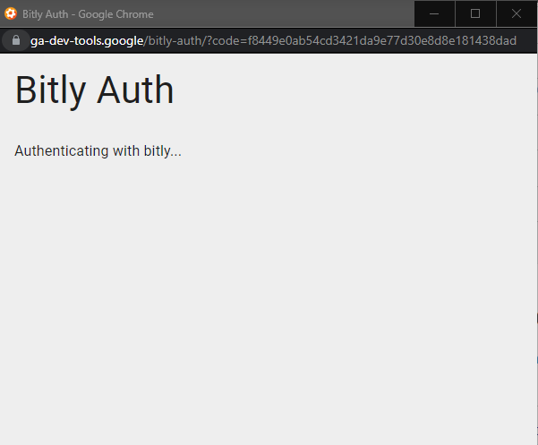 Google Campaign Builder not Authorizing to Bitly · Issue #1340 · googleanalytics/ga-dev-tools ...
