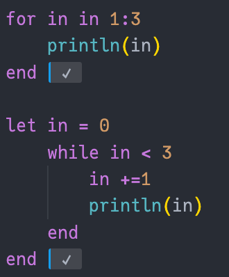 Highlighting of in · Issue #3238 · julia-vscode/julia-vscode · GitHub