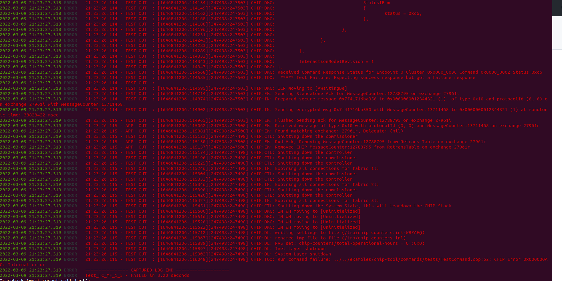 Tc Mf 16 Revokecommissioning Commands Seems To Always Fail When Used In Yaml Scripts · Issue 