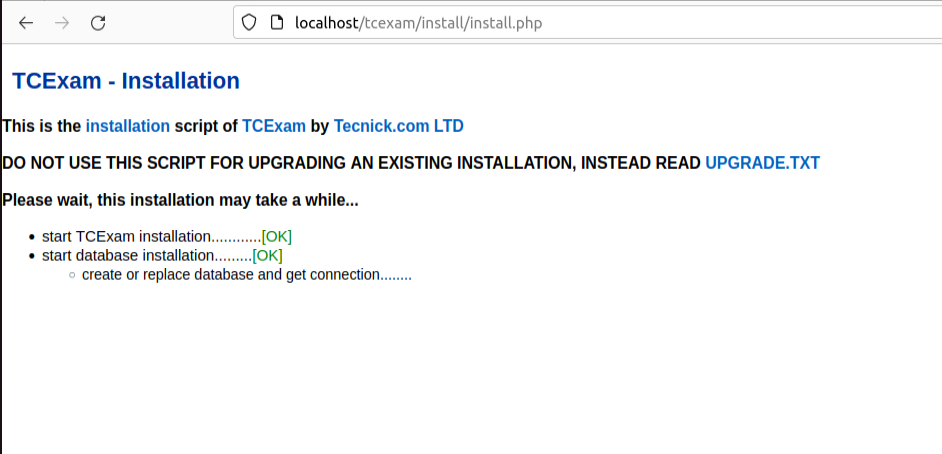 Error While Installation · Issue #404 · tecnickcom/tcexam · GitHub