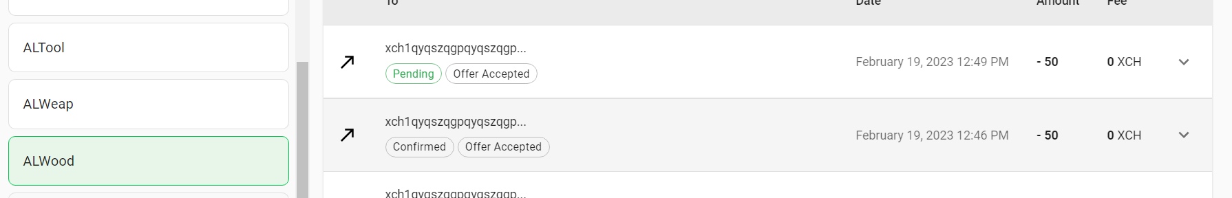 Accepted offer is always pending confirm[Bug] · Issue #14621 · Chia-Network/chia-blockchain · GitHub