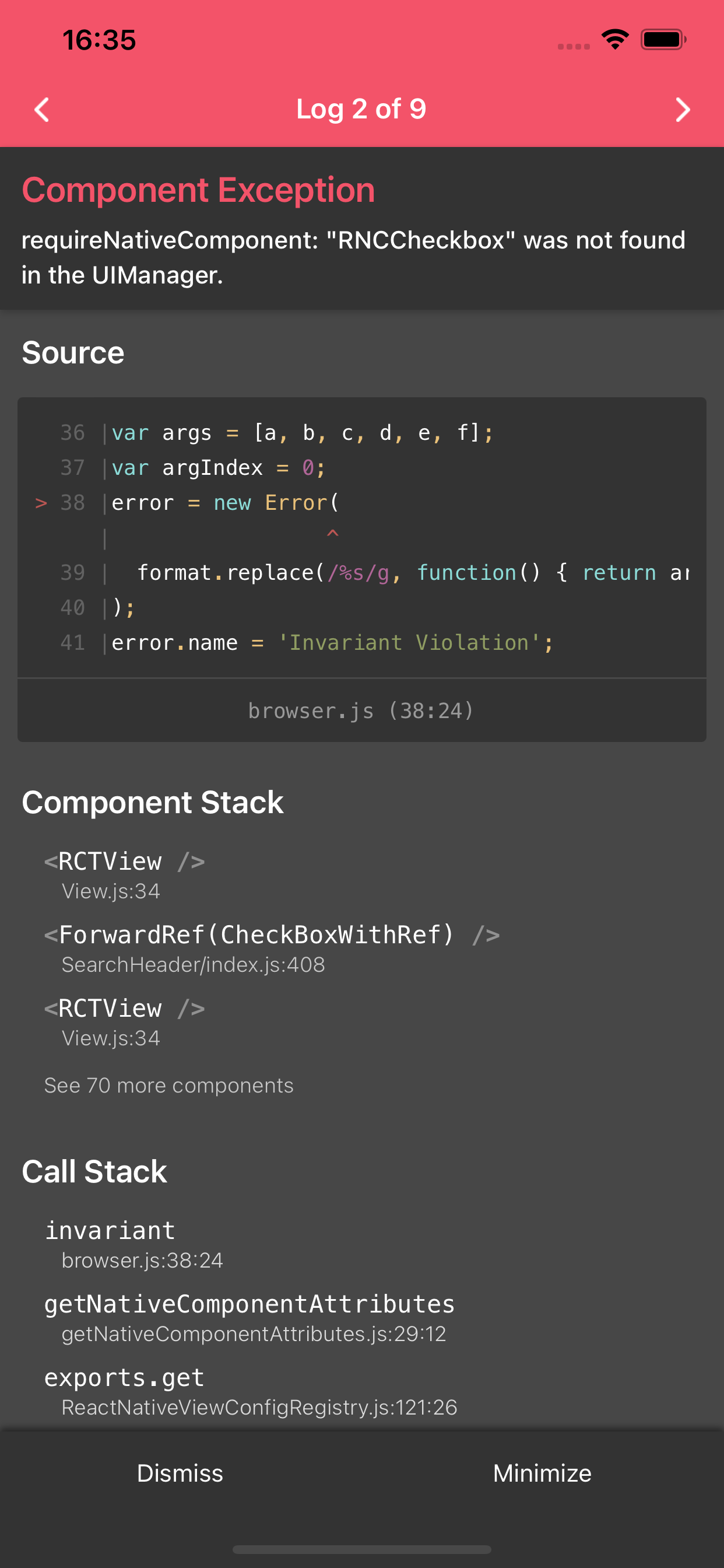 Invariant Violation: requireNativeComponent: "RNCCheckbox" was not ...