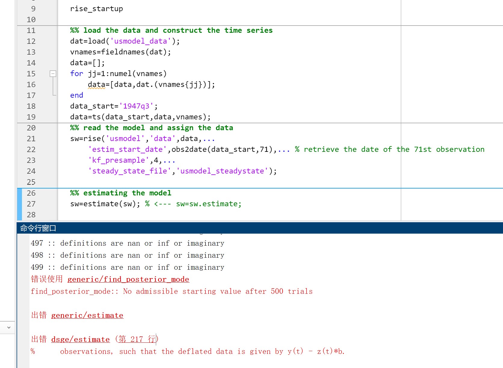 Estimation of MS-DSGE model · Issue #177 · jmaih/RISE_toolbox · GitHub