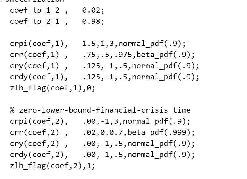 Estimation of MS-DSGE model · Issue #177 · jmaih/RISE_toolbox · GitHub