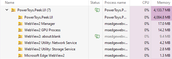 Peek memory leak/does not clear memory after closing the window and ...