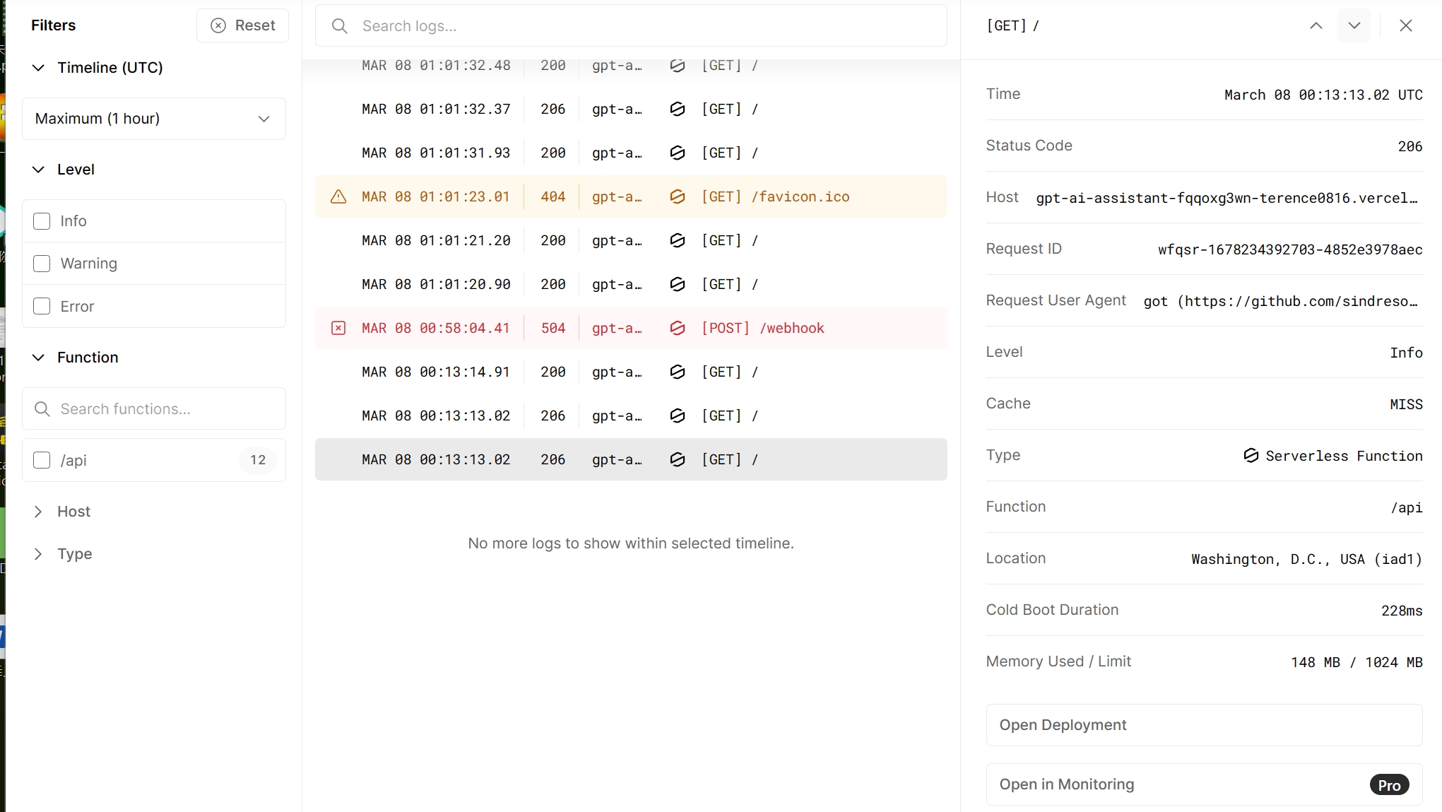 機器人回應超時不回覆 · Issue #200 · memochou1993/gpt-ai-assistant · GitHub