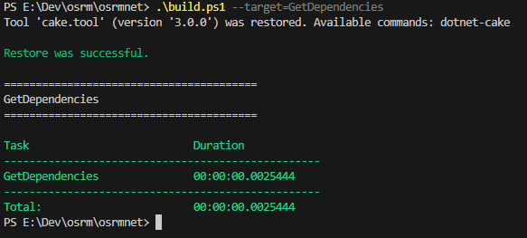 Could not find script "... GetDependencies" · Issue #85 · osrmnet/osrmnet · GitHub