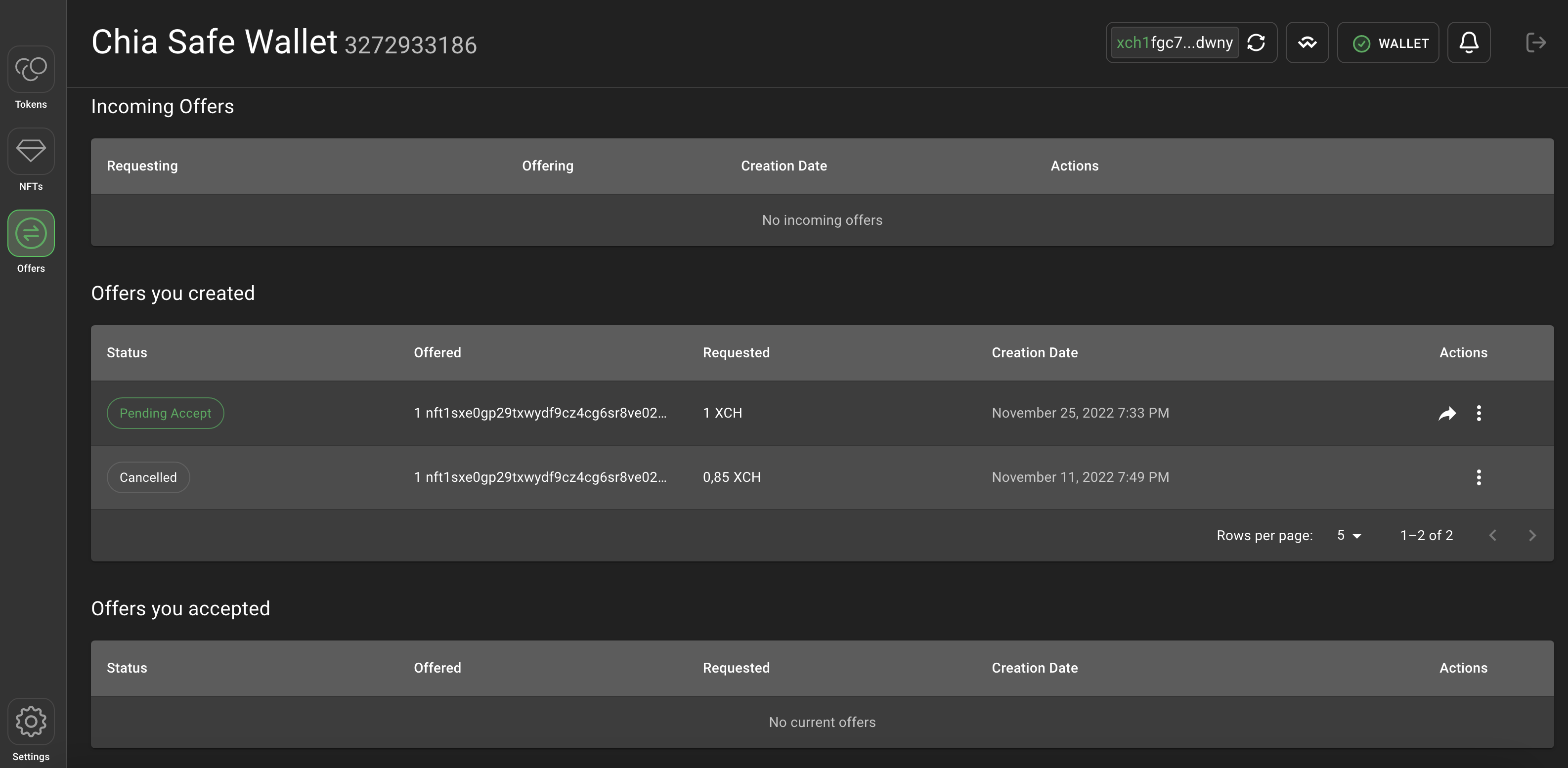 [Bug] My NFT is not showing up on the dashboard · Issue #1496 · Chia-Network/chia-blockchain-gui ...