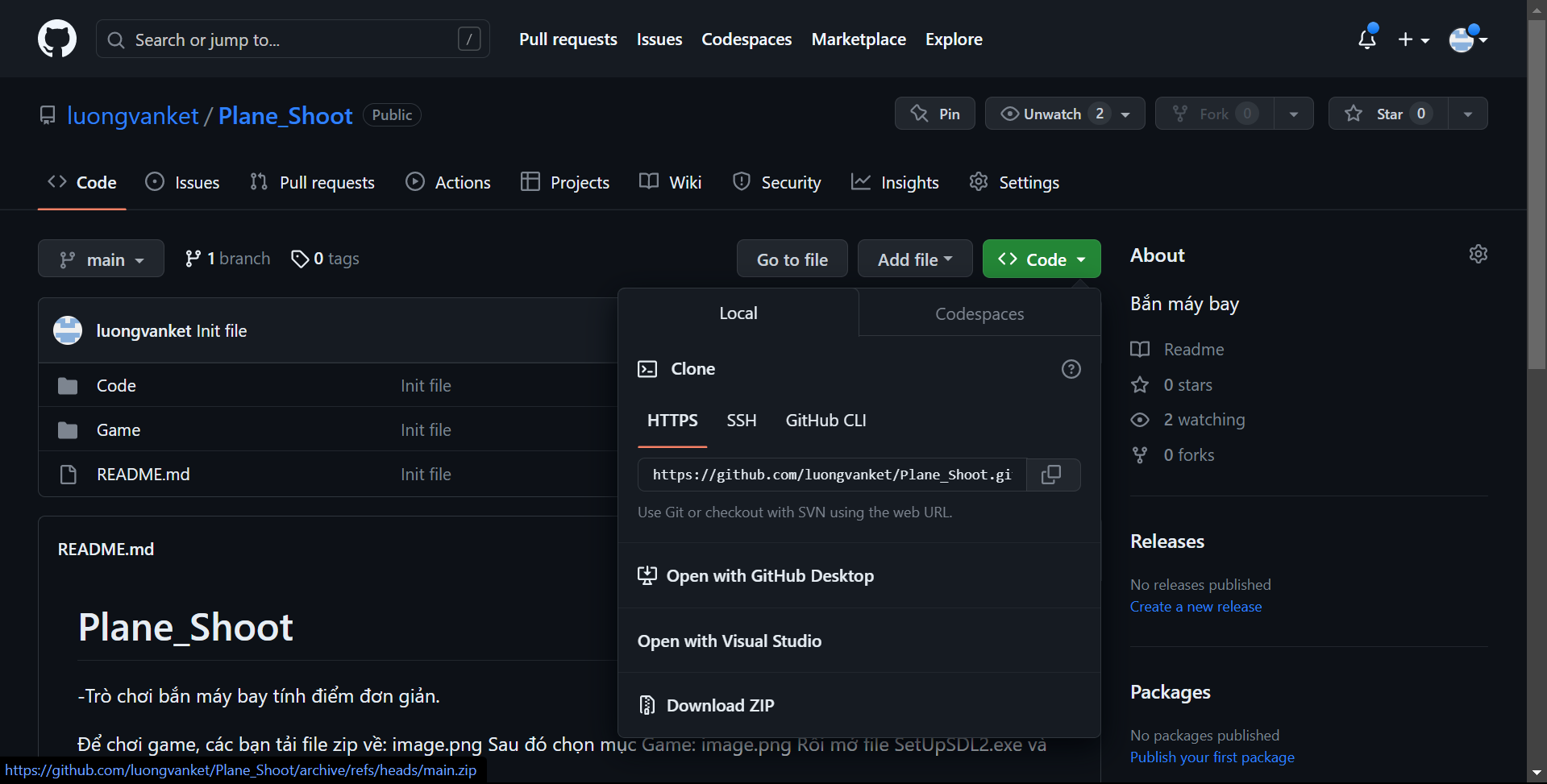 GitHub - luongvanket/Plane_Shoot: Bắn máy bay