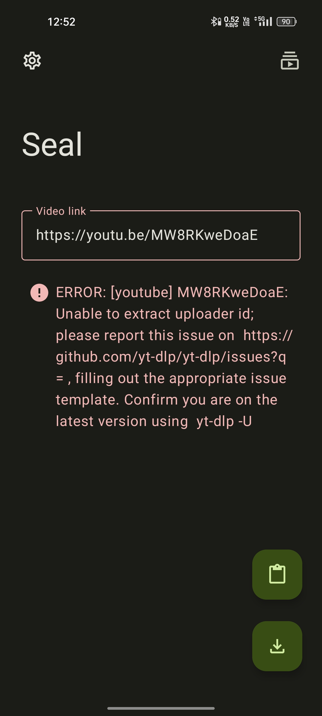 Unable to download · Issue #610 · JunkFood02/Seal · GitHub